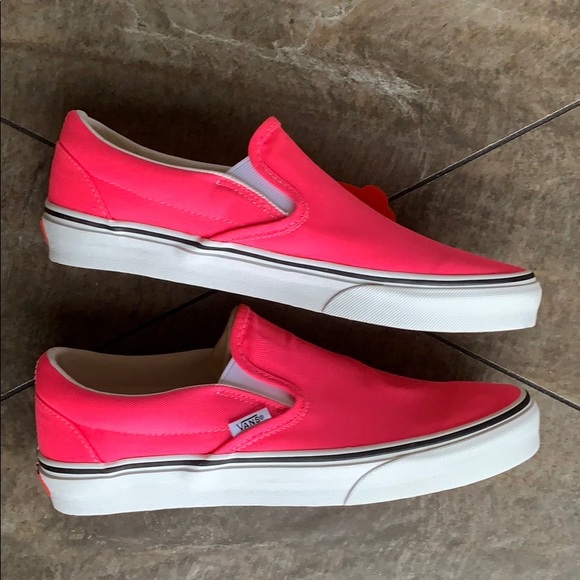 Vans | Shoes | Vans Classic Slip On Neon Knockout Pinktrwt Wmns | Poshmark